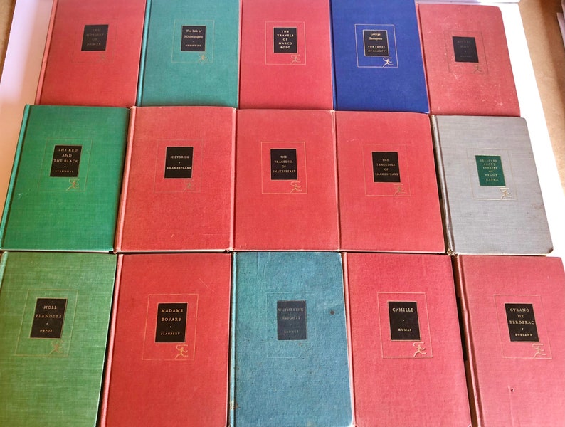 Modern Library Books vintage Colorful Classics sold - Etsy