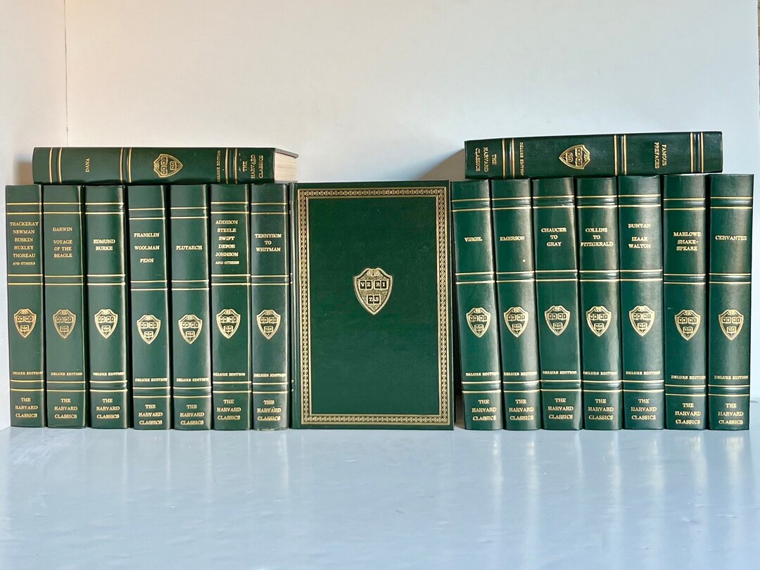 Harvard Classics Vintage 1969 & 1970 Green Deluxe Edition Sold ...
