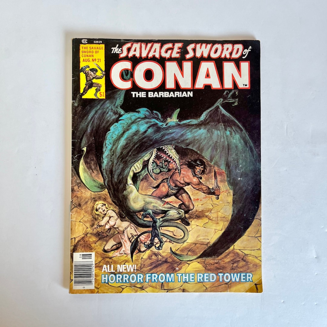 The Savage Sword of Conan the Barbarian 21 Horror From the Red Tower ...