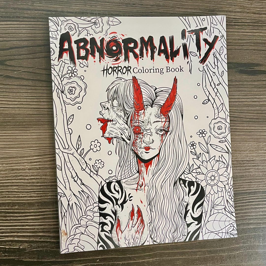 Abnormality Horror Coloring Book for Adults - A Terrifying Collection ...