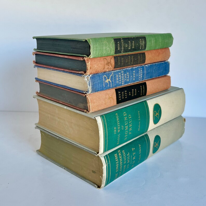 Modern Library Books vintage Colorful Classics sold - Etsy