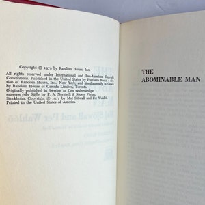The Abominable Man the Story of a Crime by Maj Sjöwall and per Wahlöö ...