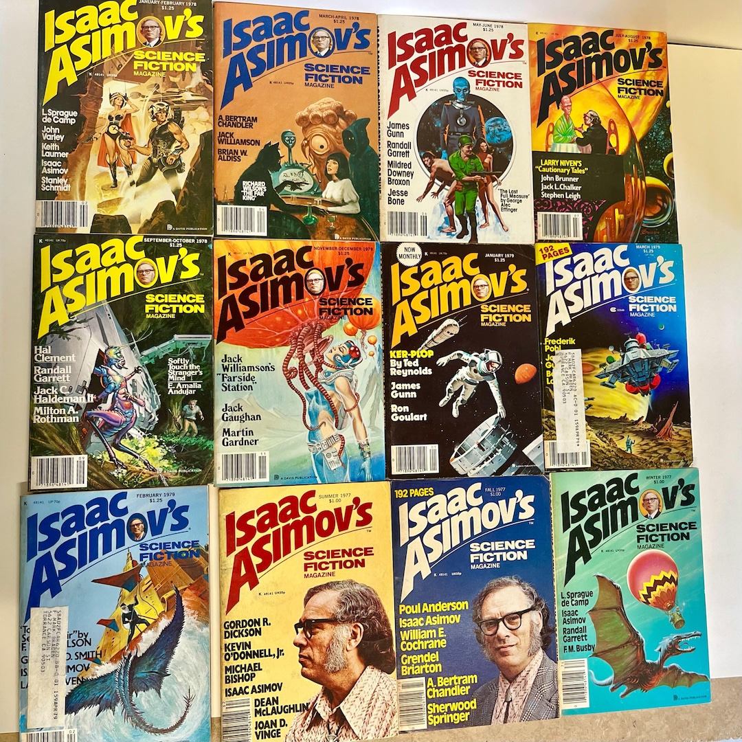 Isaac Asimovs Science Fiction Magazine 23 Volume Lot 1977-82 With 12 in ...