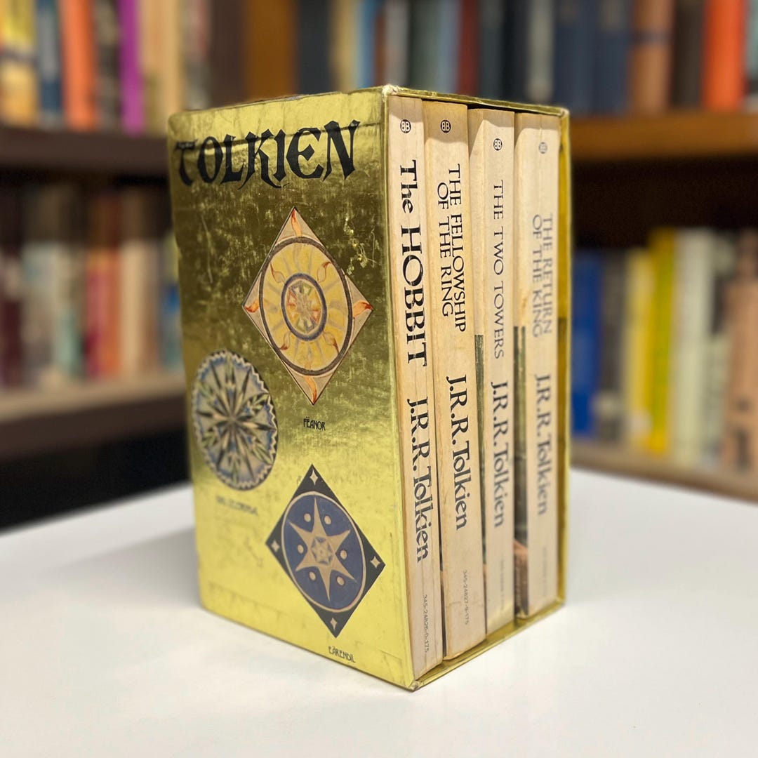 J.R.R. Tolkien the Lord of the Rings Trilogy With the Hobbit Vintage ...