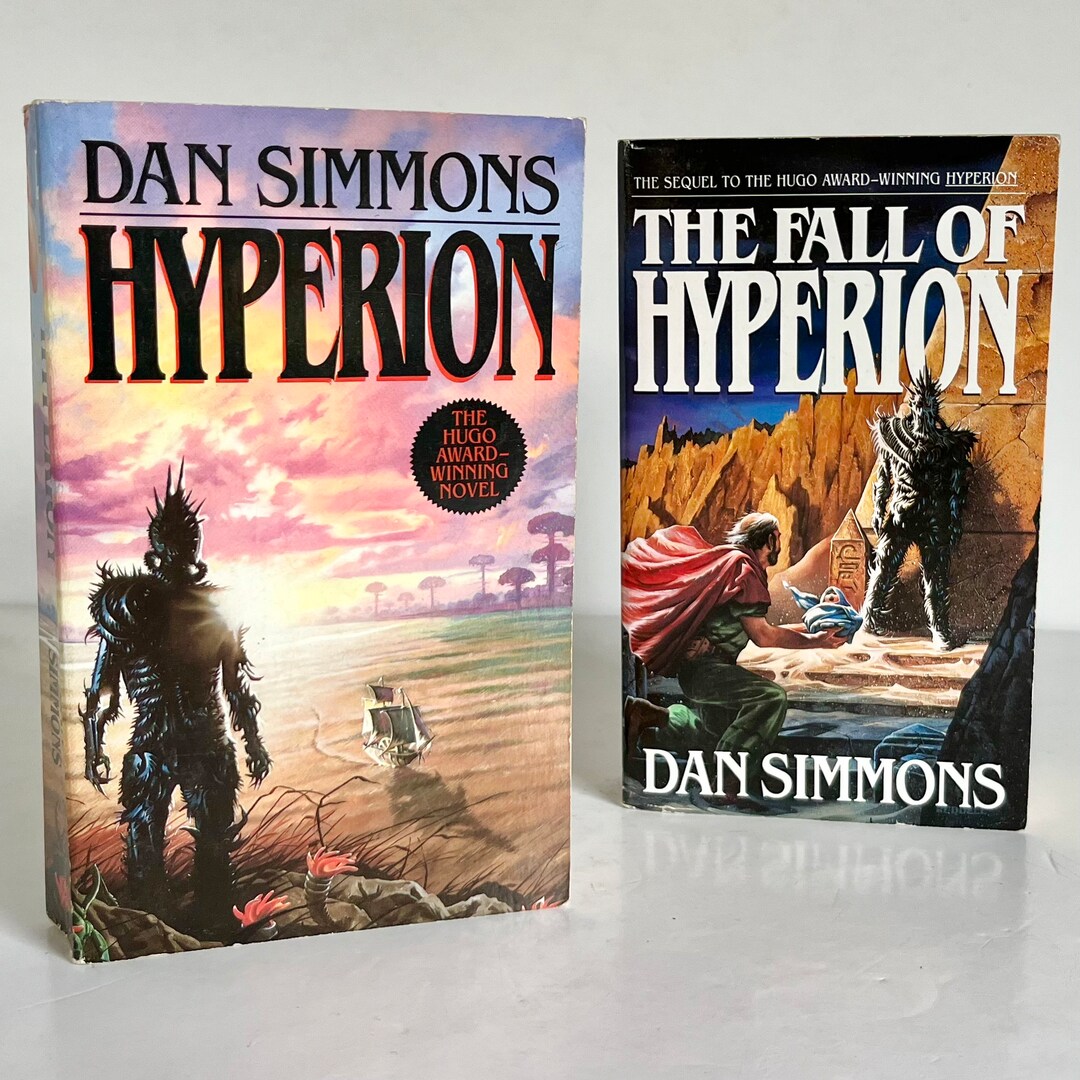 Hyperion & the Fall of Hyperion by Dan Simmons Vintage - Etsy