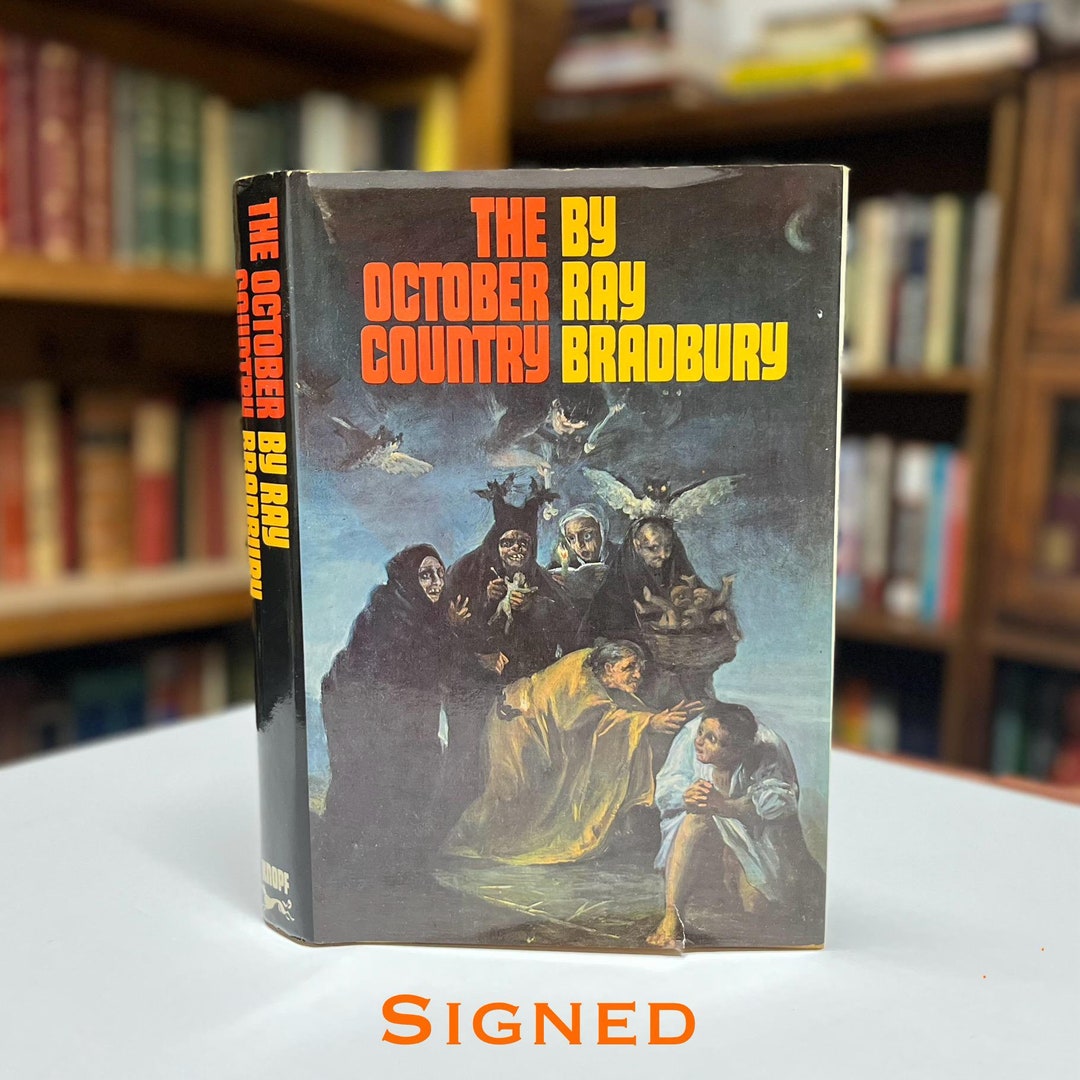 Signed Ray Bradbury the October Country 1977 Hardcover Short Stories ...