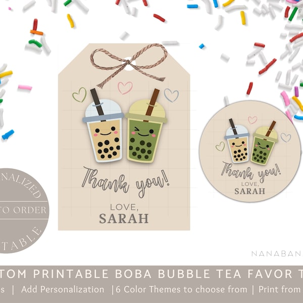 Boba Printable Stickers - Etsy