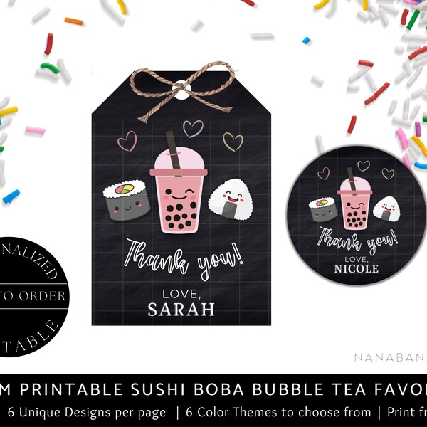 Boba Tea Party Bags - Etsy