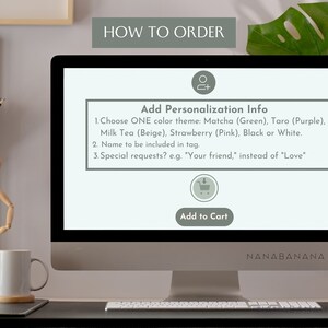 Custom Printable Boba Bubble Tea Thank You Tags, Party Favor Tags, Gift ...