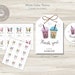 Custom Printable Boba Bubble Tea Thank You Tags, Party Favor Tags, Gift ...
