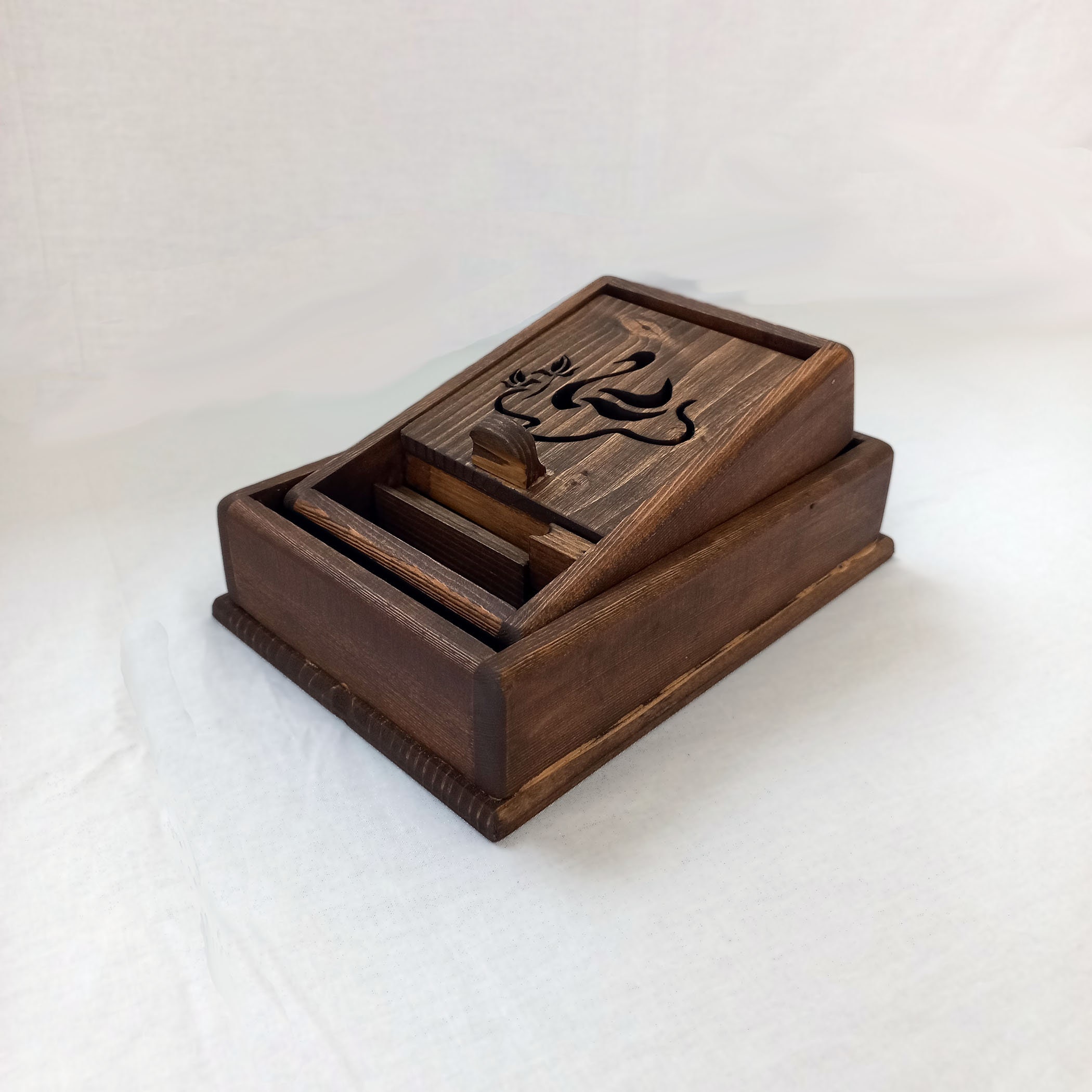 Automatic Cigarette Box, Wooden Cigarette Dispenser, Cigarette Holder ...