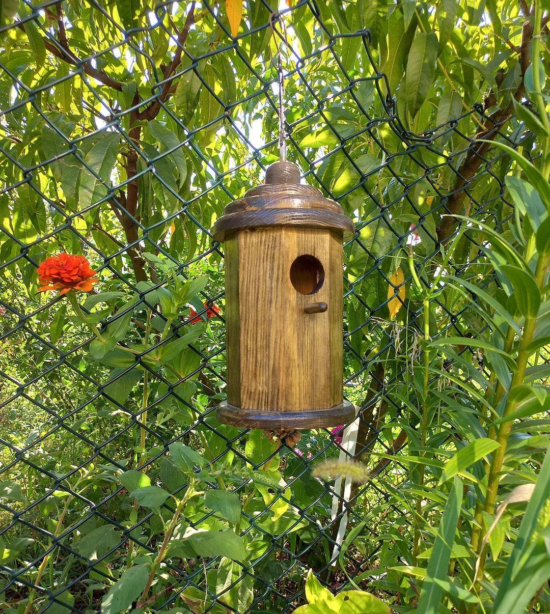 Hanging Birdhouse, Octagon Birdhouse. Wood Birdhouse - Etsy