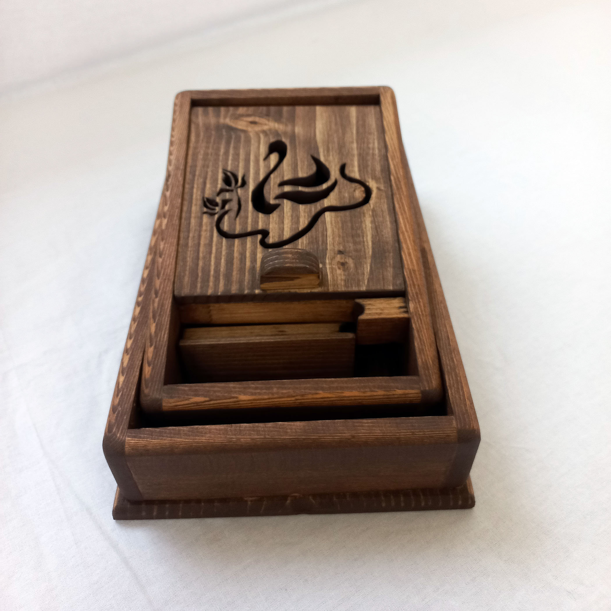 Automatic Cigarette Box, Wooden Cigarette Dispenser, Cigarette Holder ...