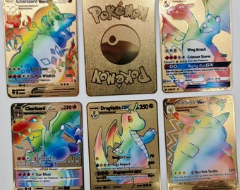 Holo & Non-holo 11x Custom Made Pok\u00e9mon Cards Charizard Full Art ...