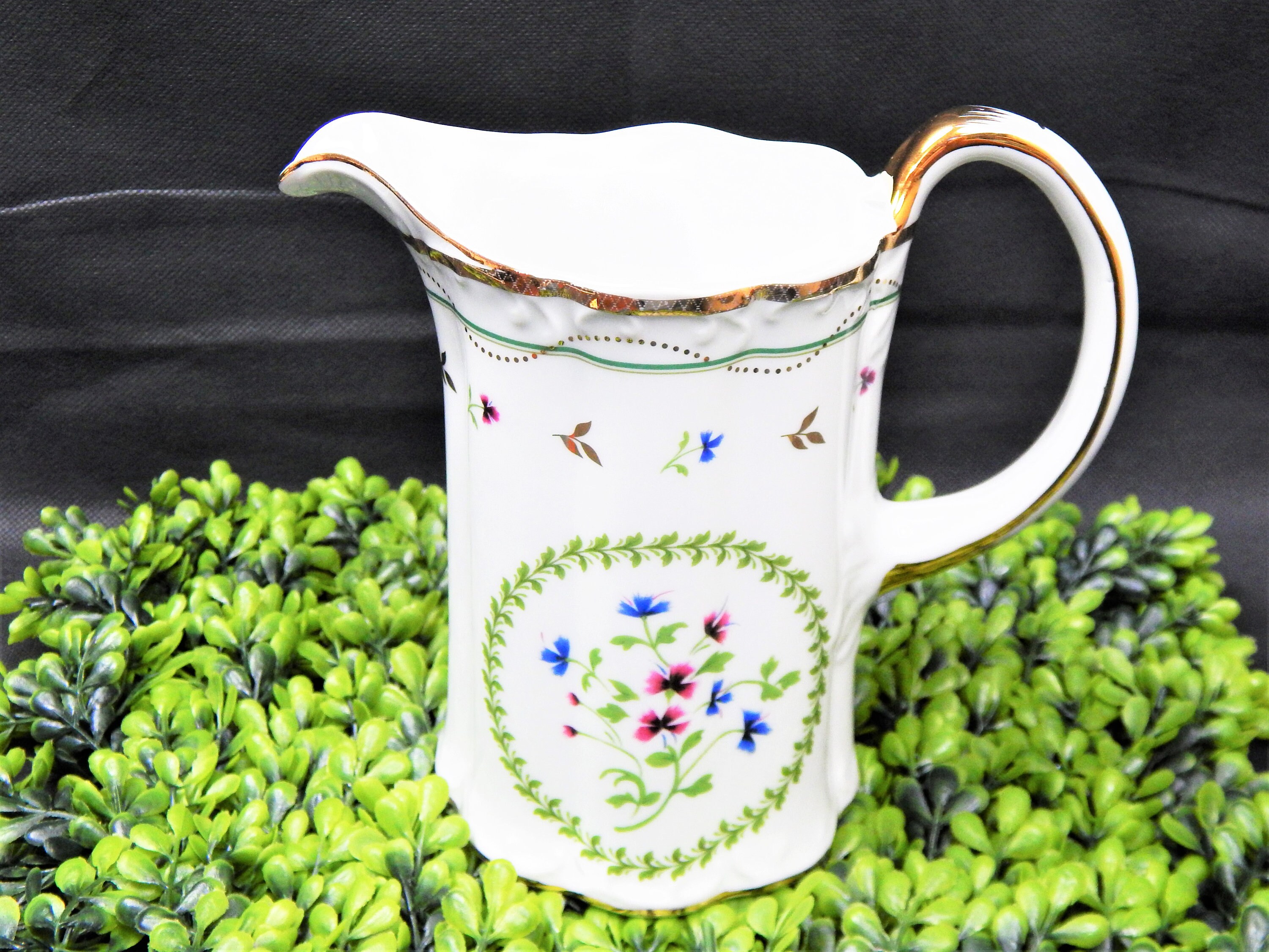 Vintage I. Godinger & Co Petite Fleur Pattern Porcelain 6 Creamer ...