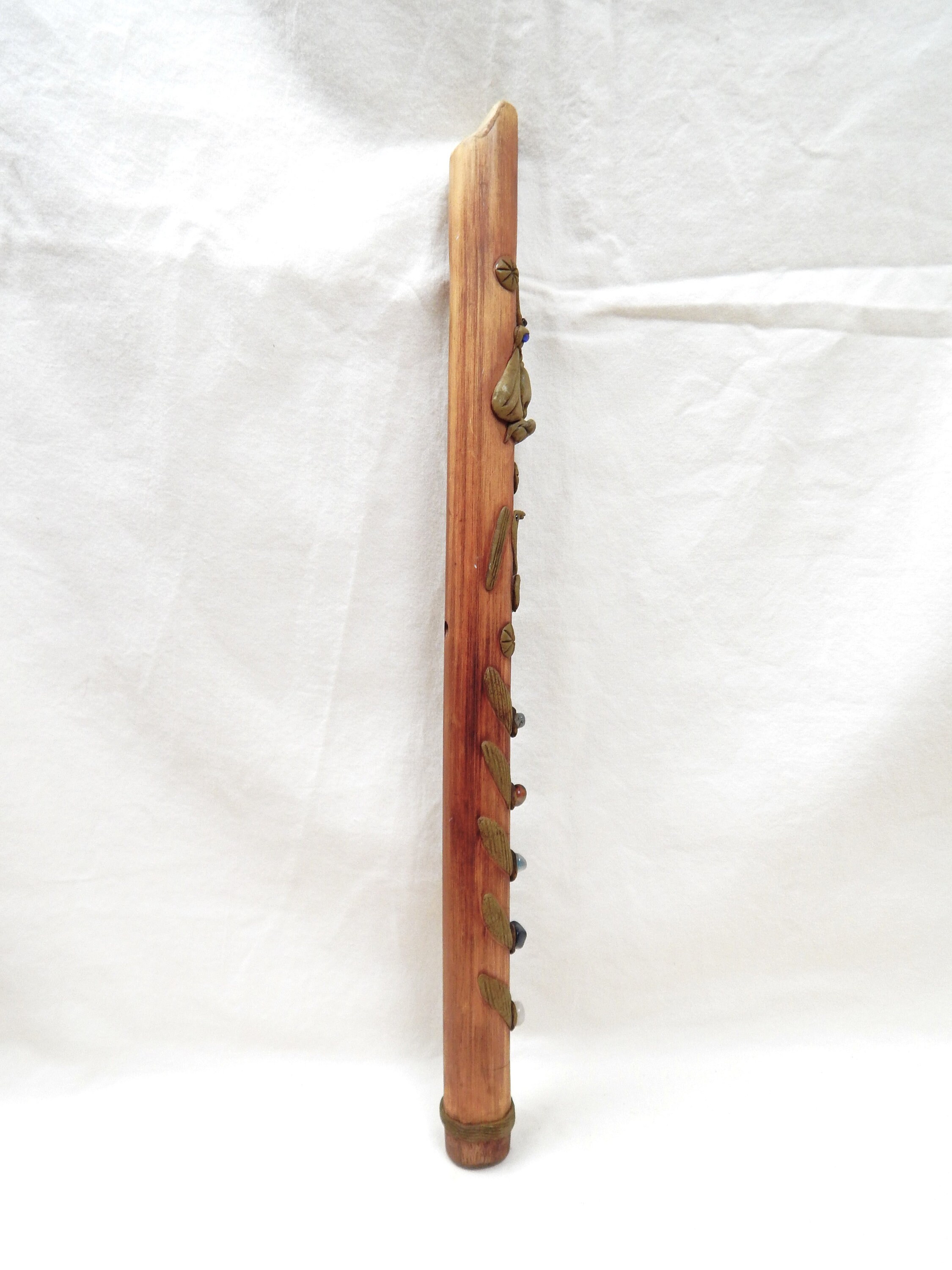 Tribal Art Folk Art Vintage Bamboo Flute Recorder Instrument - Etsy