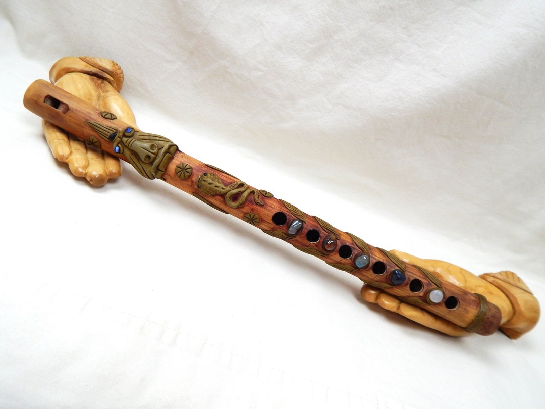 Tribal Art Folk Art Vintage Bamboo Flute Recorder Instrument - Etsy