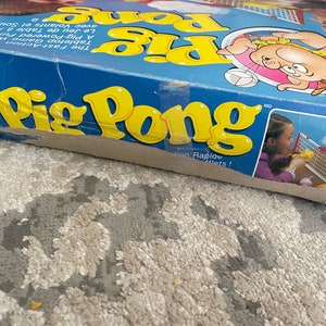 Vintage 1986 Pig Pong Game by Milton Bradley | Family Game Night ...
