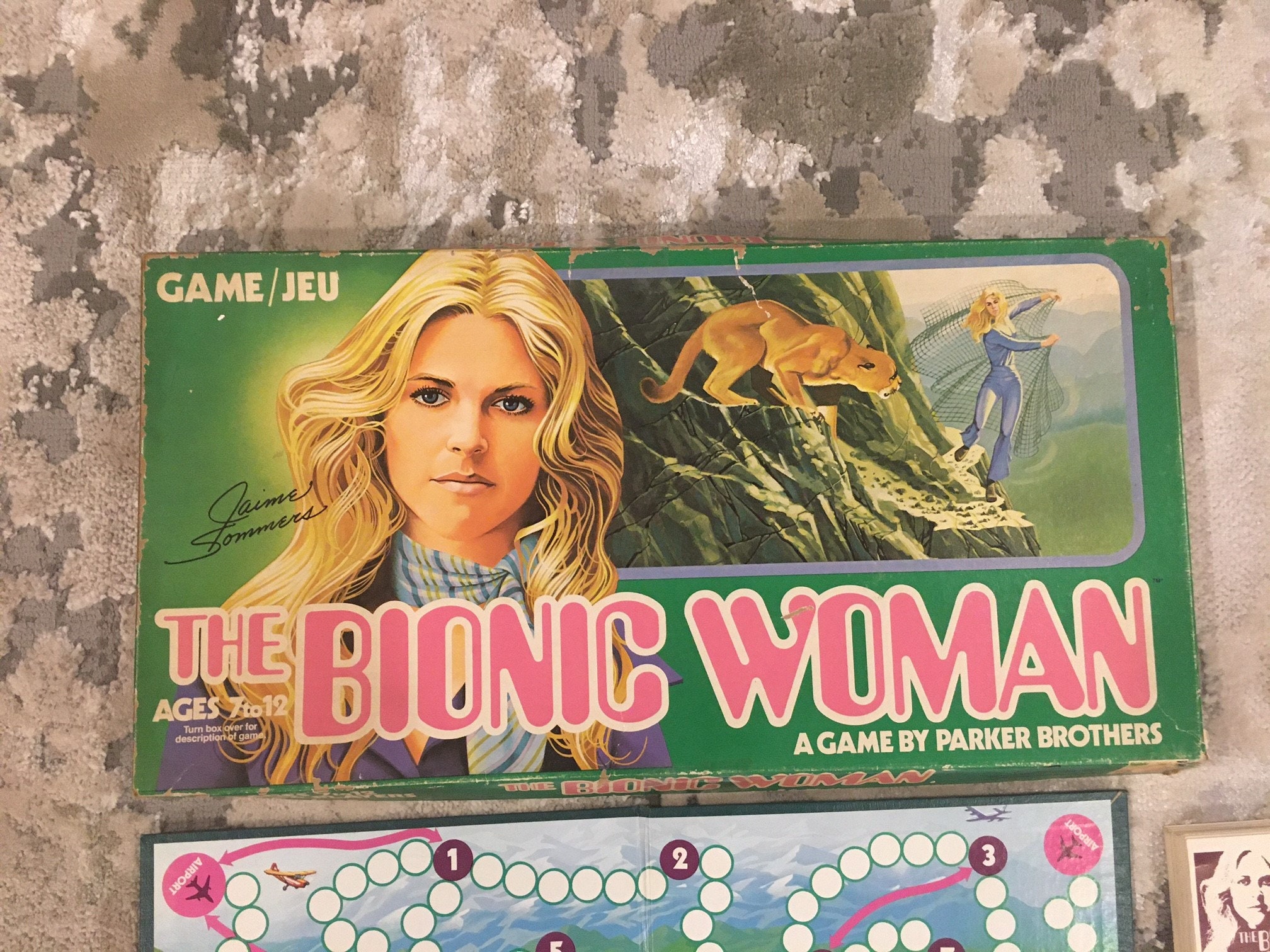 Vintage the BIONIC WOMAN Board Game. Jaime Sommers 1976 Parker - Etsy