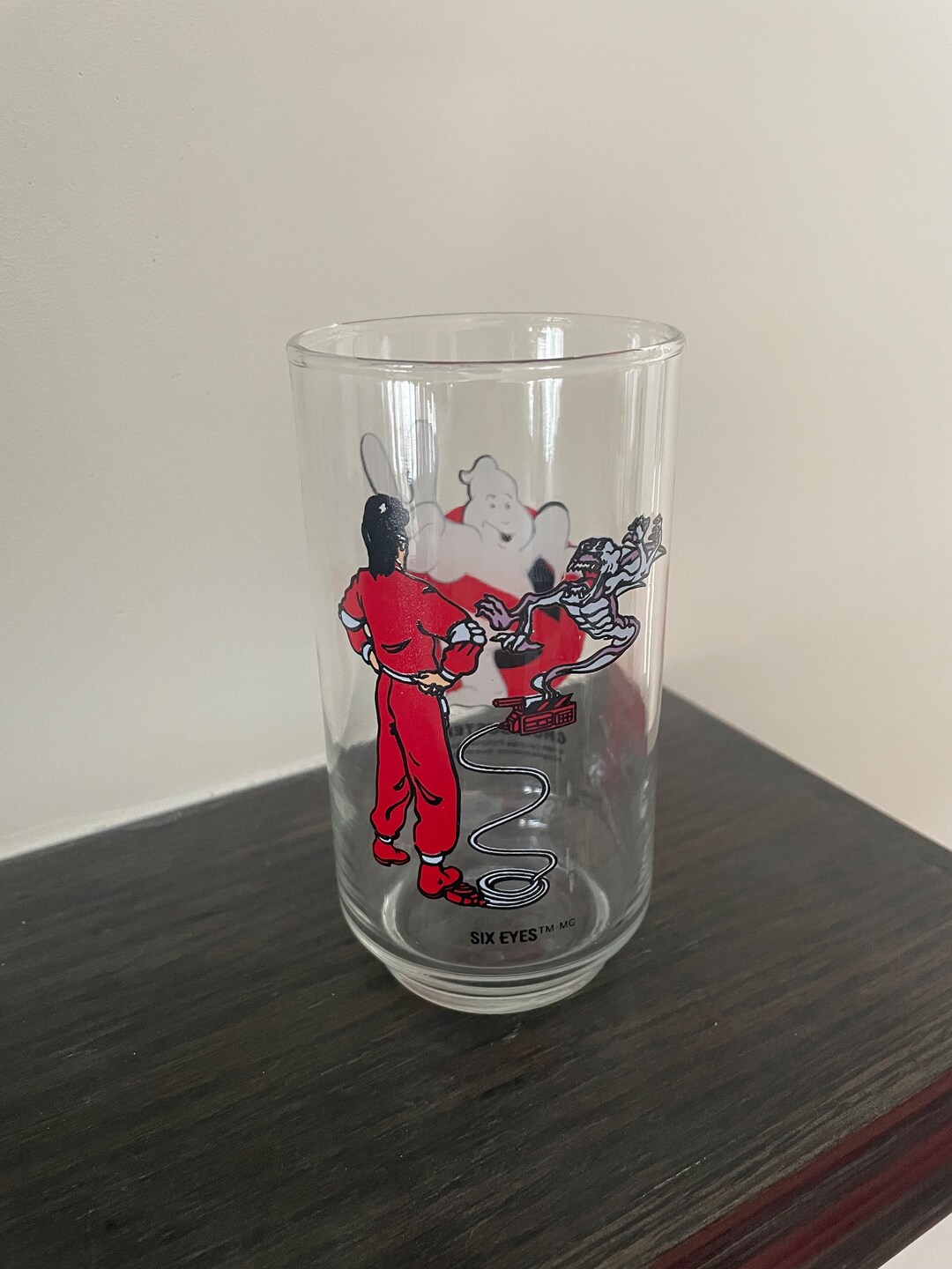 Six Eyes GHOSTBUSTERS II Movie Vintage 80s Glass Sunoco Gas Station ...