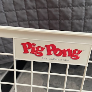 Vintage 1986 Pig Pong Game by Milton Bradley | Family Game Night ...