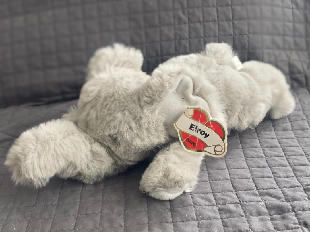 Vintage Ganz 1995 Elephant Plush Elroy H1571 16 Inch With All Tags - Etsy