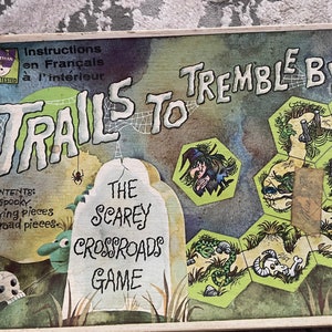 Vintage 70s TRAILS to TREMBLE by Board Game - the Scarey Crossroads ...