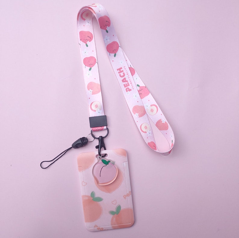 Cute Lanyard ID Card Holder Case With ID Display Window - Etsy