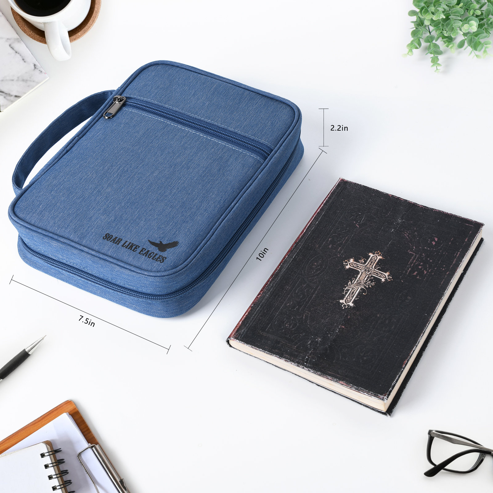 Bible Cover Case With Scripture Carrying Church Bag With 3 - Etsy