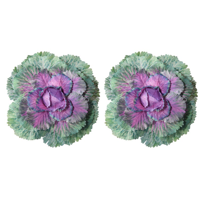 Faux Cabbage Decor: Realistic Artificial Vegetable Plants (2 PCS) - Etsy