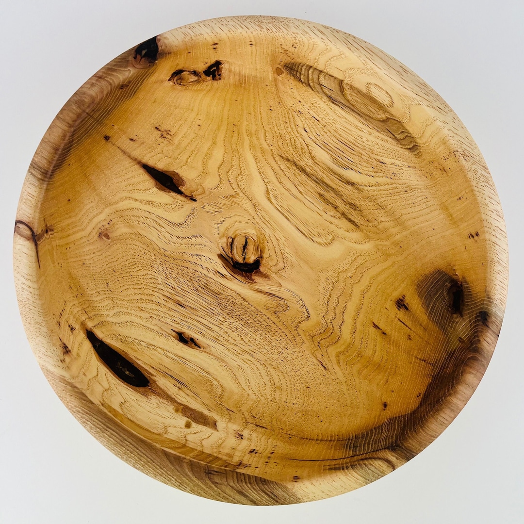13.5" Hickory Display Bowl • Heirloom Bowl • Wooden Display Bowl ...