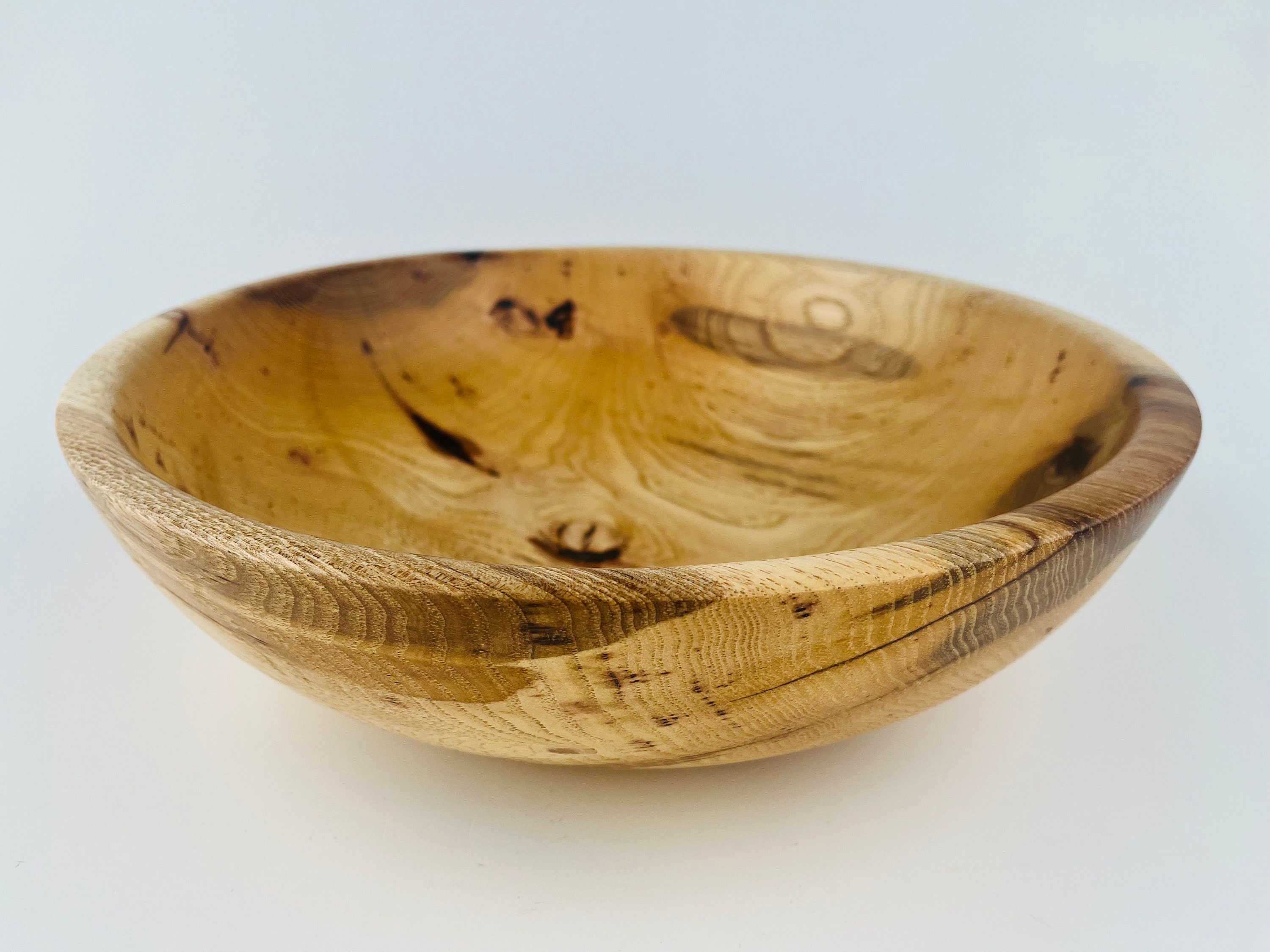 13.5" Hickory Display Bowl • Heirloom Bowl • Wooden Display Bowl ...