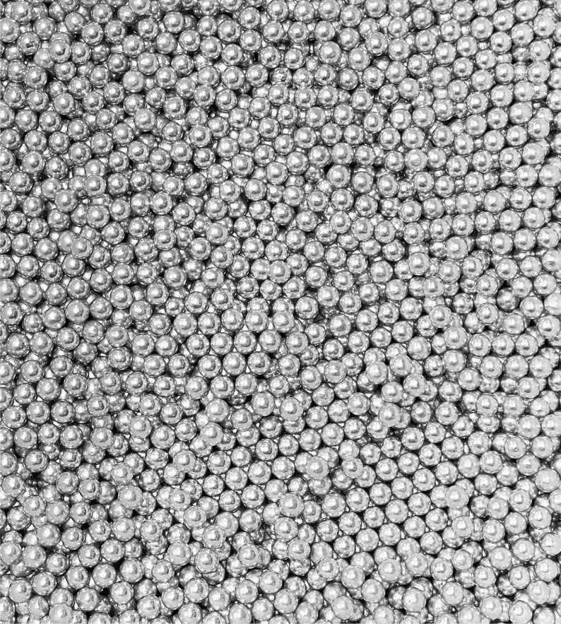 EDIBLE Metallic Silver Pearls 8mm Size (3.5oz Jar) - Etsy