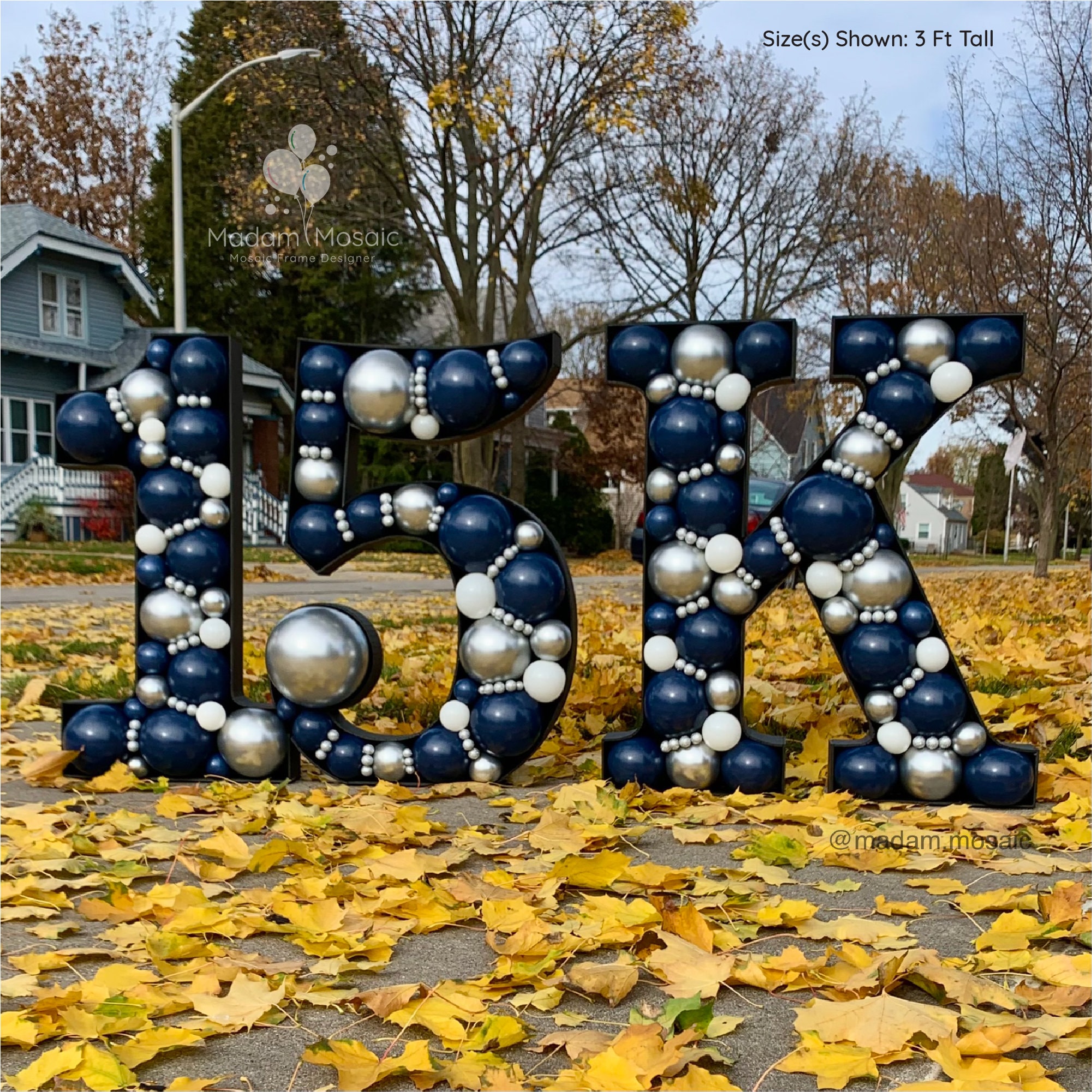 Fancy Number 1 Mosaic Digital Template - 2 Ft, 3 Ft, 4 Ft, 5 Ft, Fancy ...