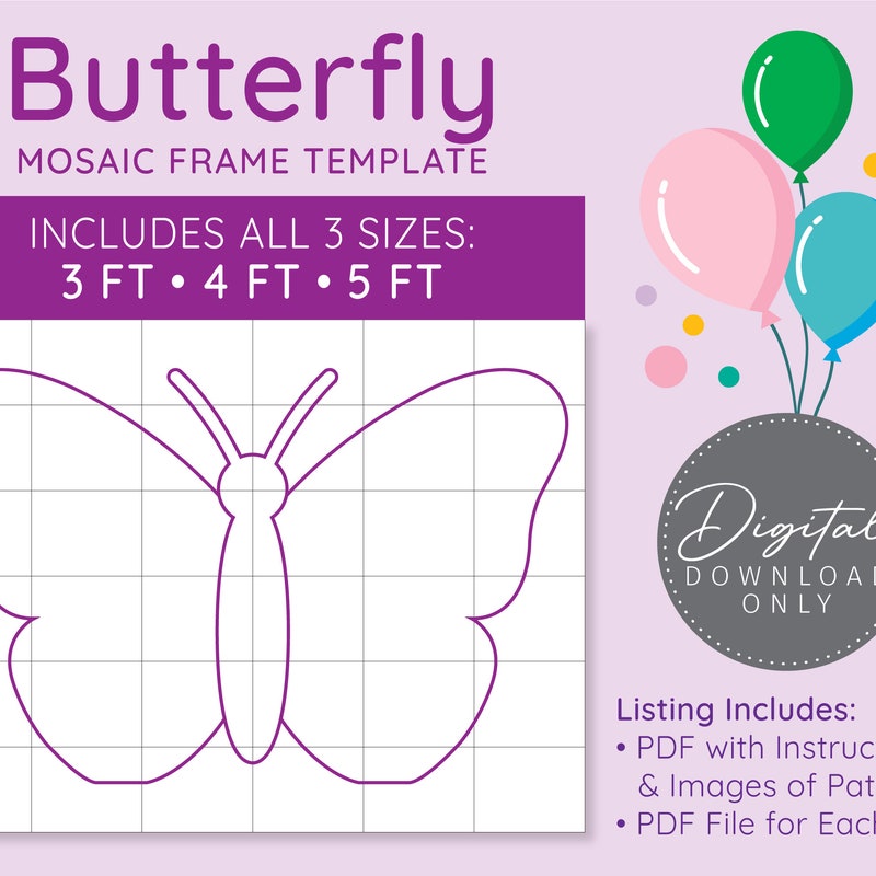 Mosaic Butterfly - Etsy