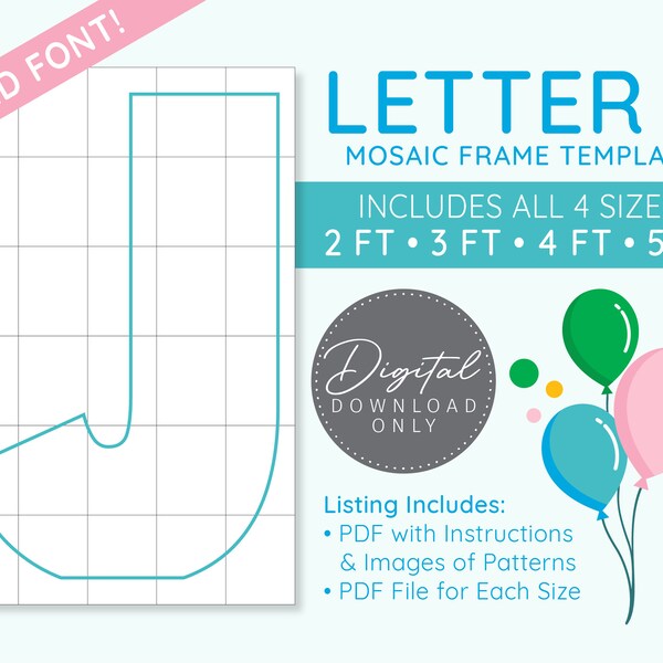 Mosaic Letter - Etsy