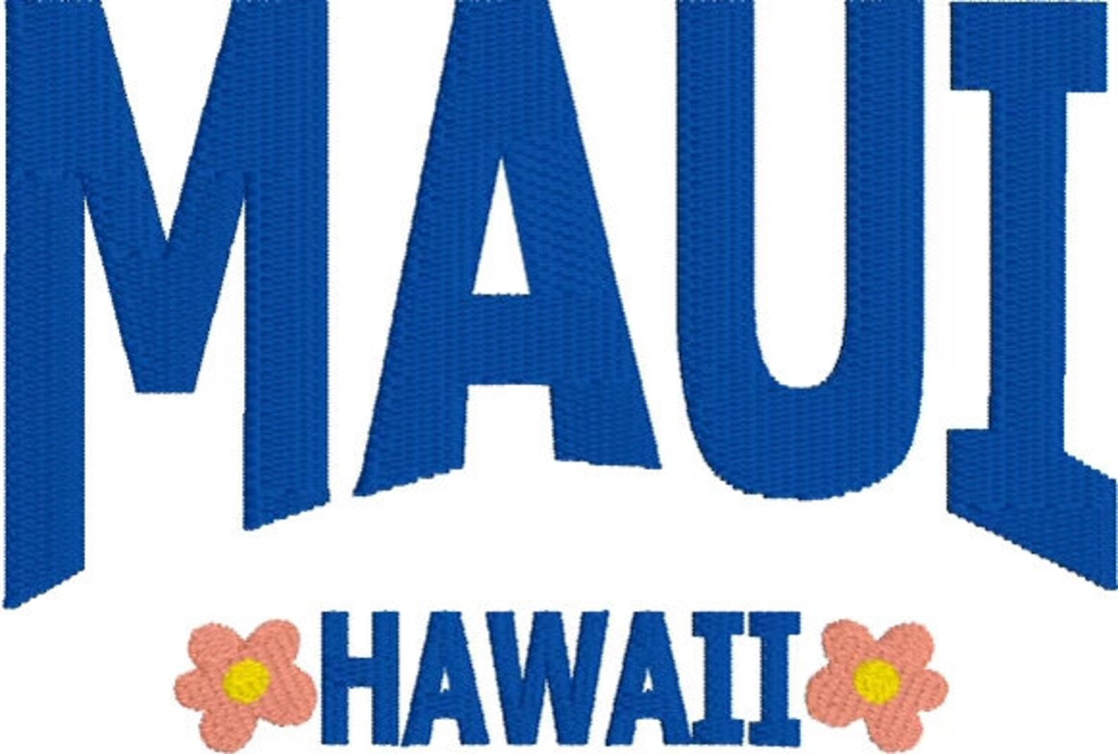 Maui Hawaii Flowers Embroidery Download - Etsy