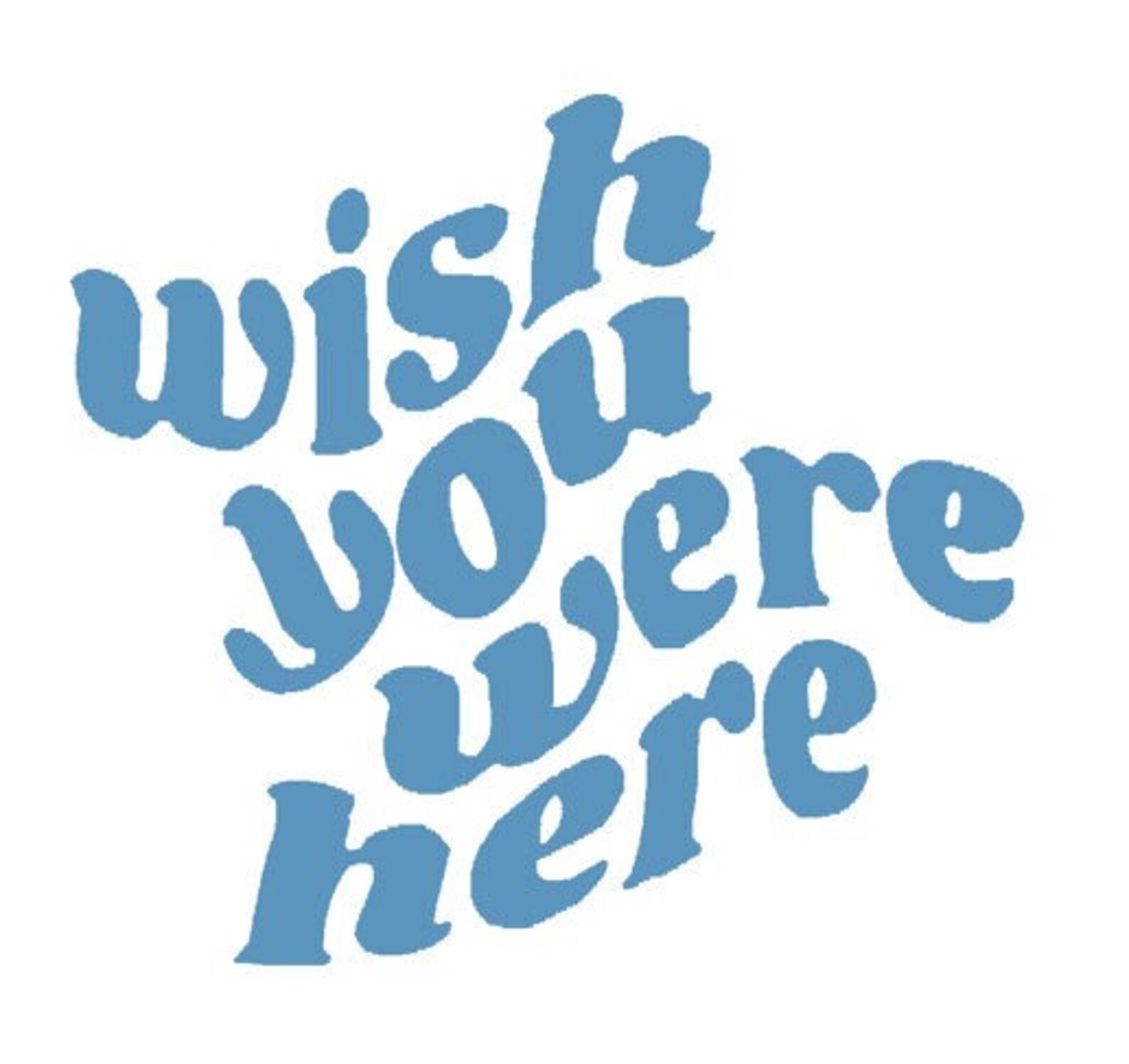Wish You Were Here Embroidery Download - Etsy