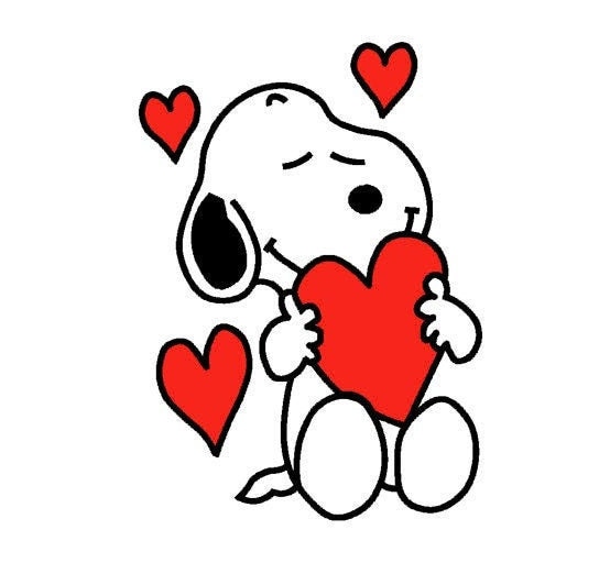 Snoopy Hearts Embroidery Download - Etsy