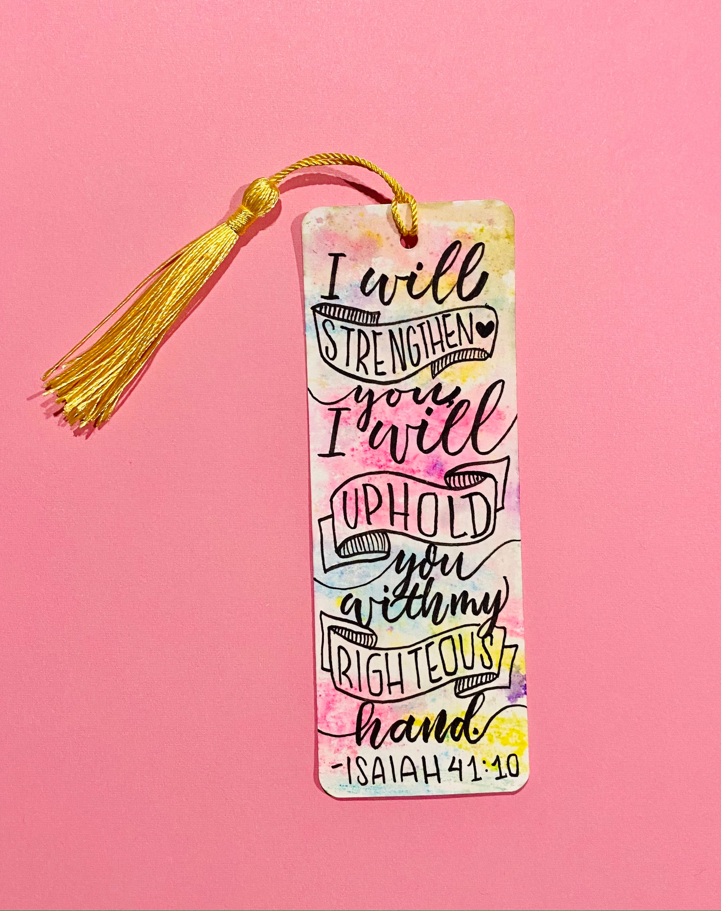 Christian Bookmarks Hand Painted Watercolor Bookmarks - Etsy