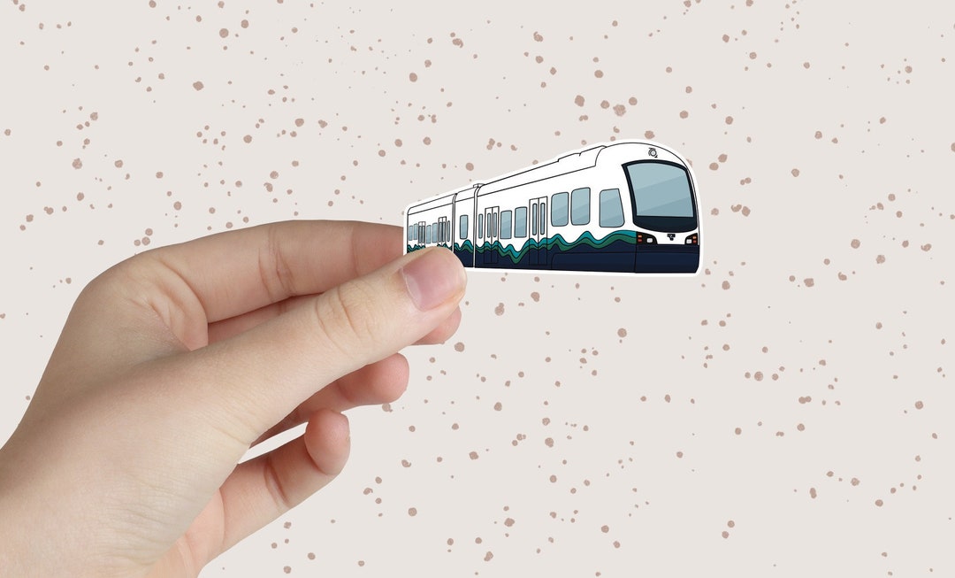 3" Light Rail Link Sound Transit Waterproof Sticker for Water Bottle ...