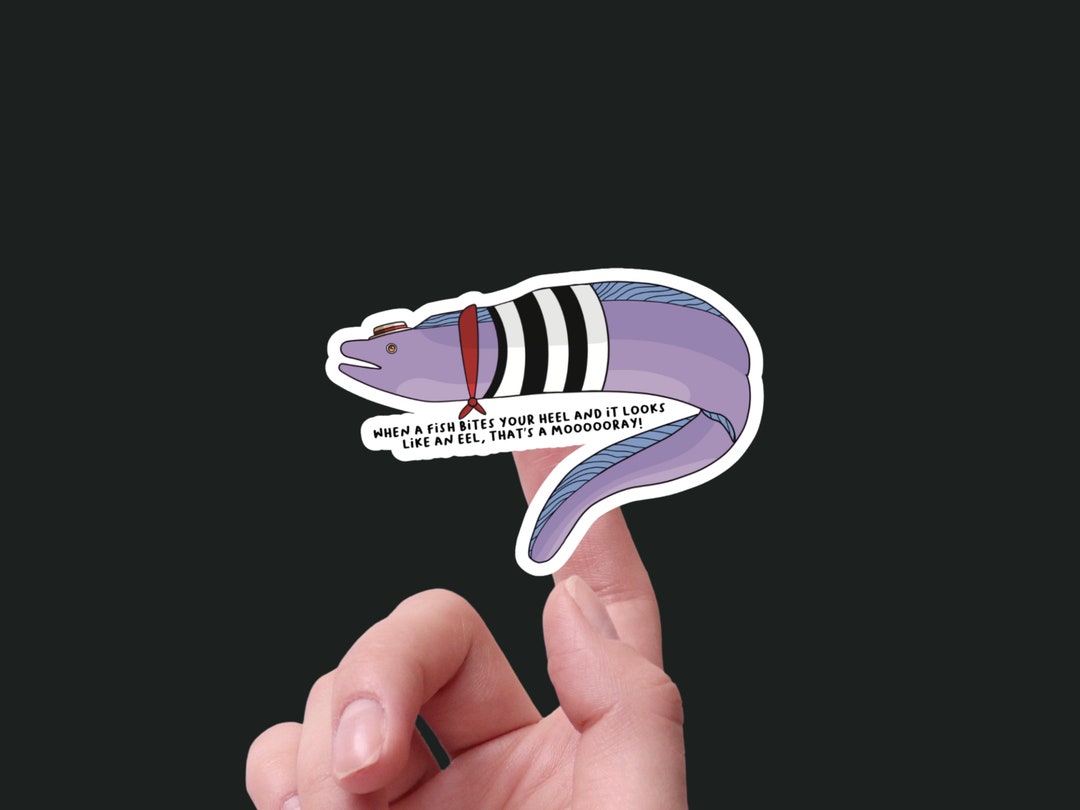 3" Moray Eel - That's Amore / That's a Moray! - Funny Waterproof Vinyl ...