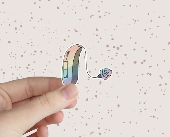 Deaf Queer Pride Sticker Hearing Aids Waterproof 3 - Etsy