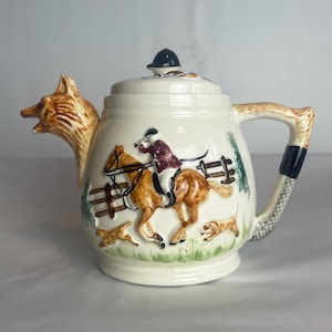 Vintage 1940's Fox & Hounds Tea Set by Paramount Pottery Co Ltd, PPC ...