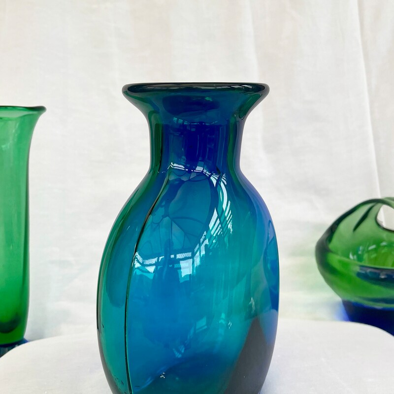 Colored Glass Vases - Etsy