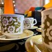 Six Retro Tams England Tea Cups and Saucers With Retro Floral Two Tone ...