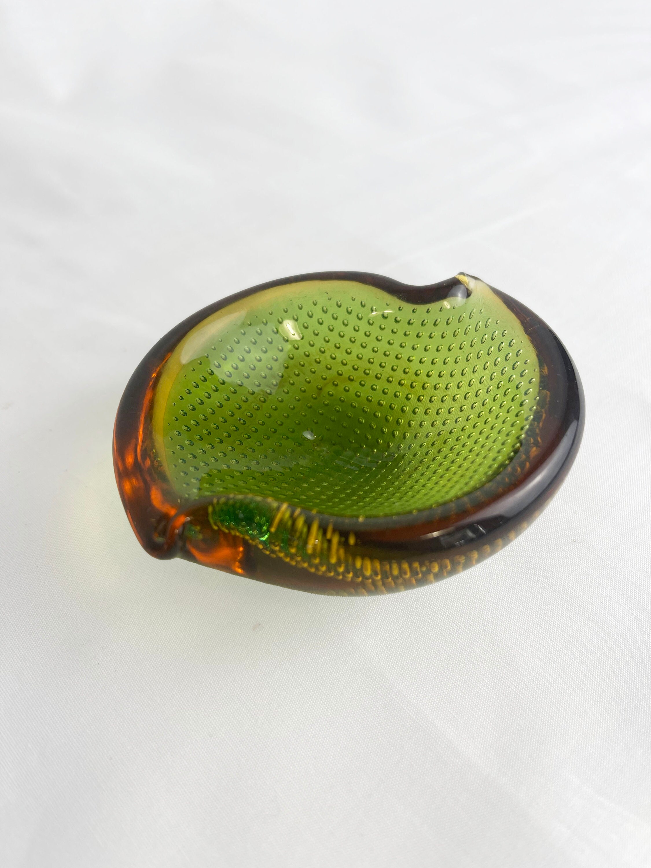 A Rare Mid Century Set of Four Vintage Bullicante Murano Retro Glass ...