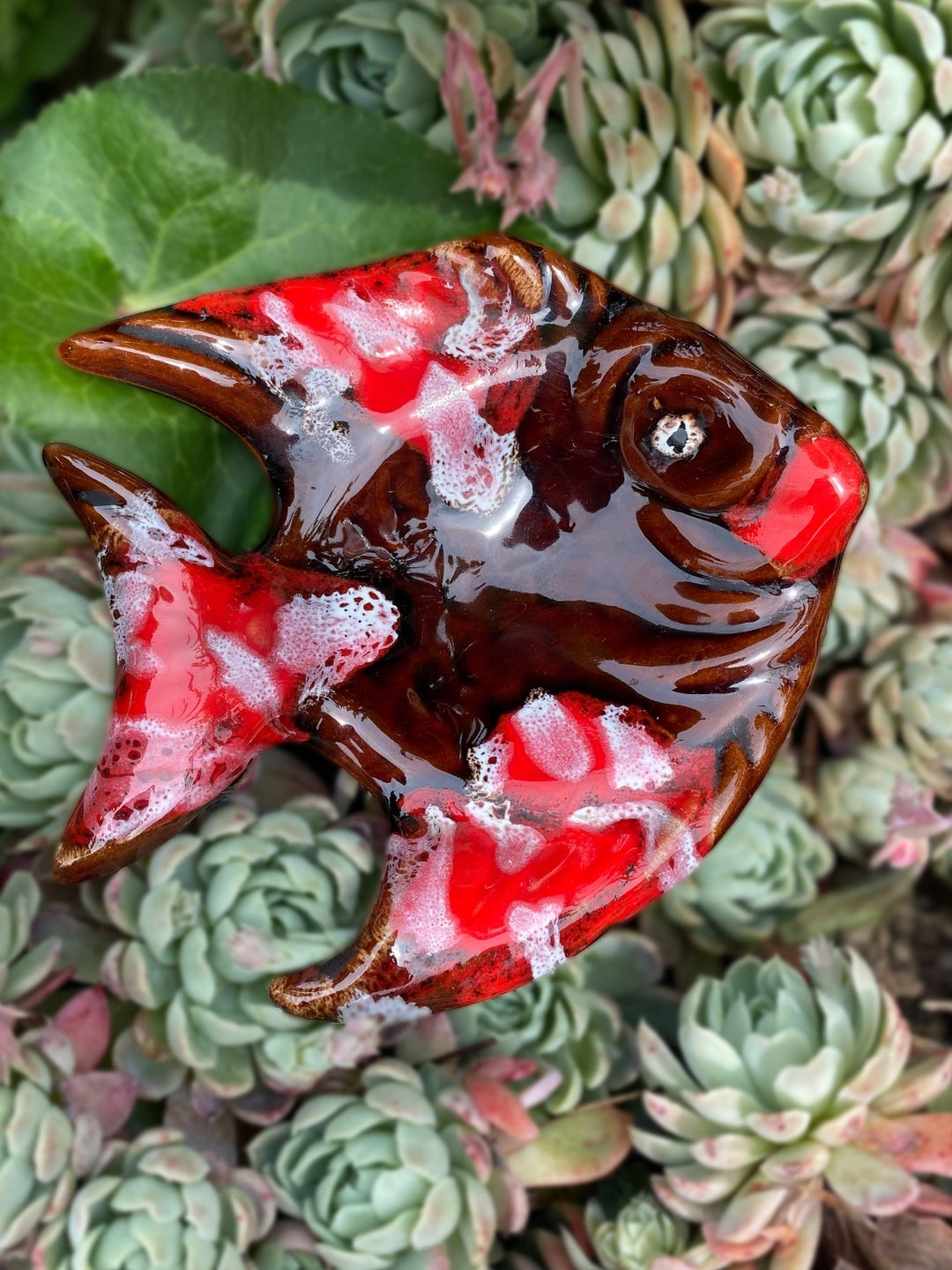 French Vintage Ceramic Pottery Fish Design Vallauris - Etsy UK