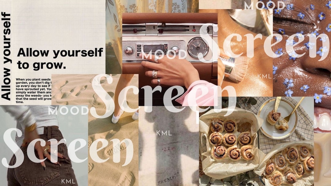 Golden Glow Aesthetic: Digital Wallpaper & Mood Board (DIGITAL DOWNLOAD ...