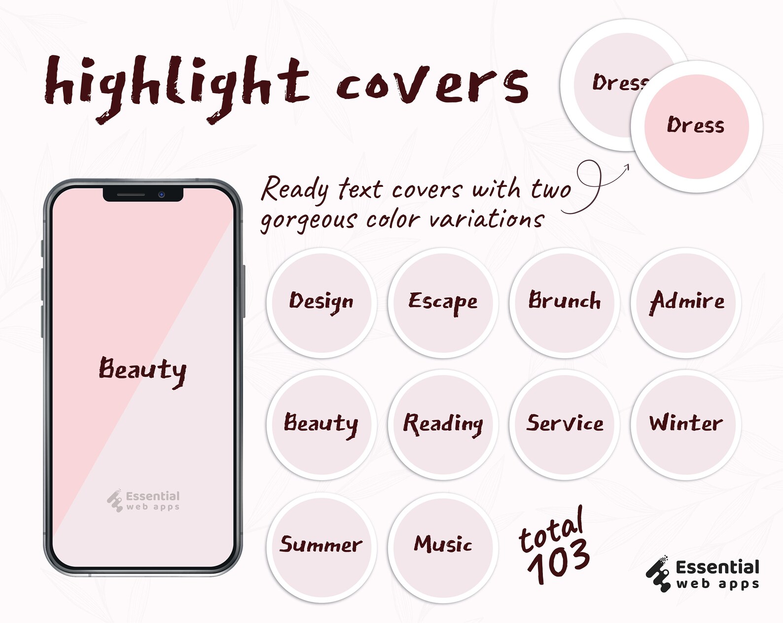 Handwritten Instagram Highlight Covers Handwritten Instagram | Etsy